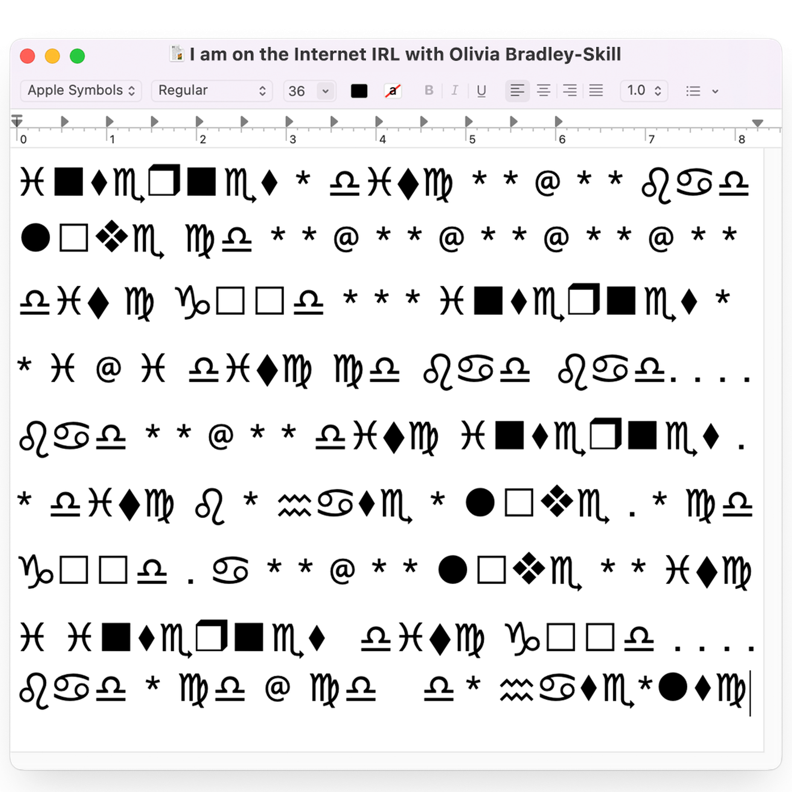 Rhizome > events > I am on the Internet IRL with Olivia Bradley-Skill